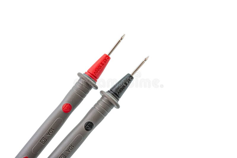 Probe for Digital Clamp Meter Isolated on White Background Stock Photo ...