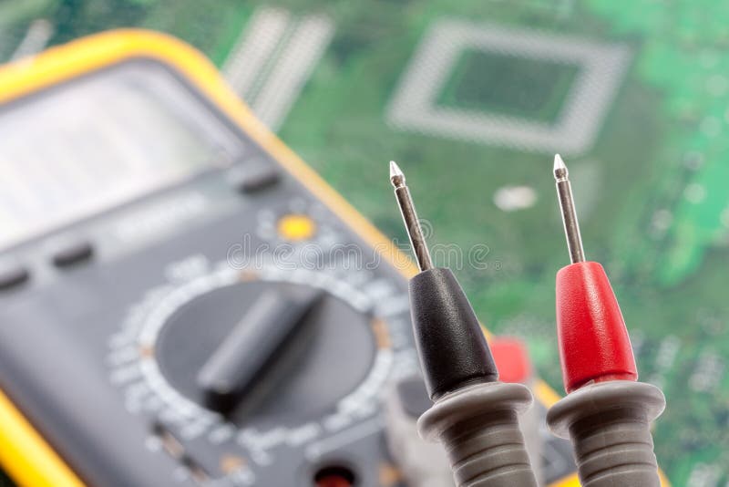 Probe of Digital Multimeter Stock Image - Image of probe, electricity ...