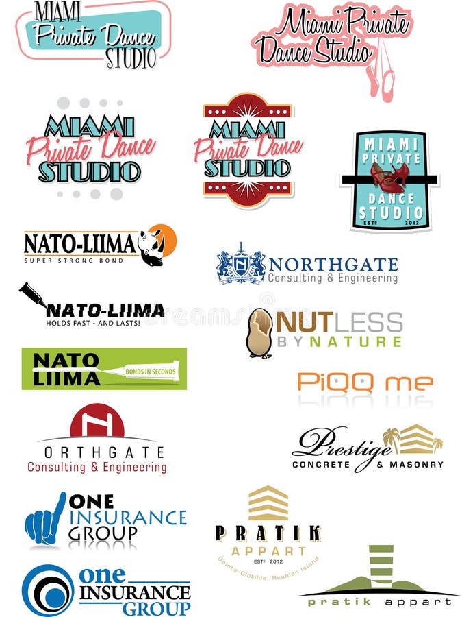 Probe Logo Set 10 vektor abbildung. Illustration von probe - 58194249