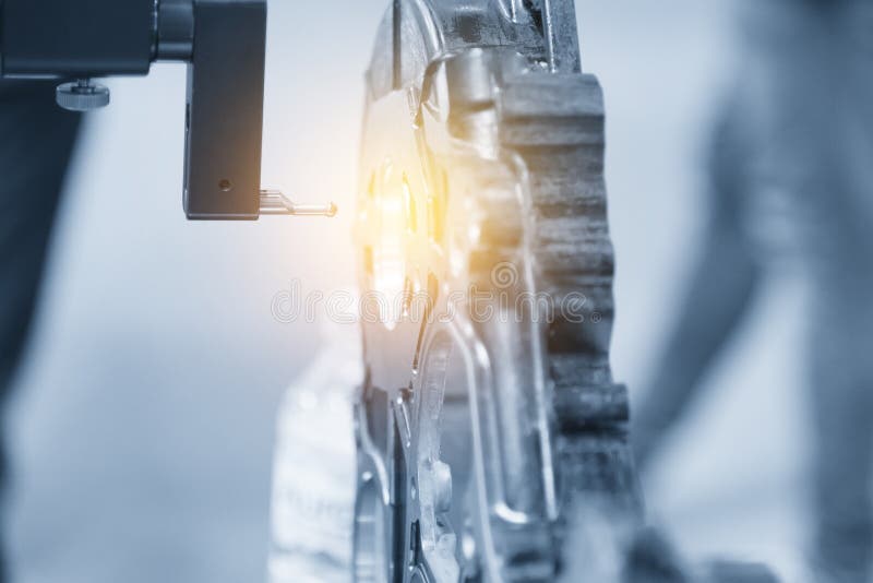 The Probe for Measurement the Sample Part Stock Image - Image of ...