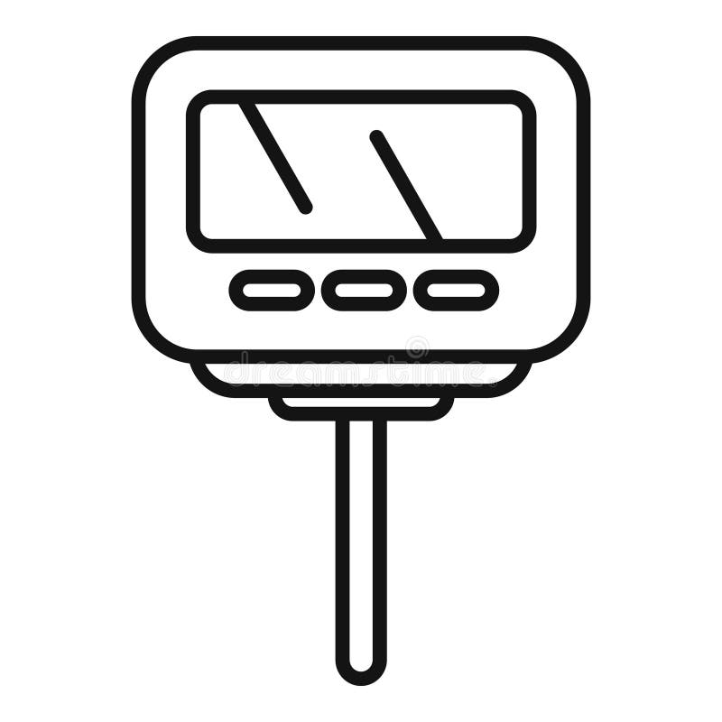 Probe Test Kit Icon Outline Vector. Ph Meter Device Stock Illustration ...