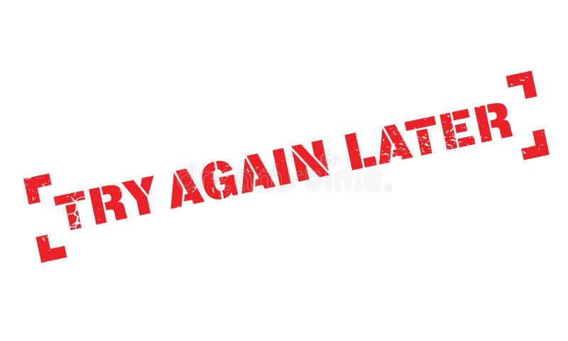 Probeer Opnieuw Recentere Rubberzegel Vector Illustratie - Illustration ...