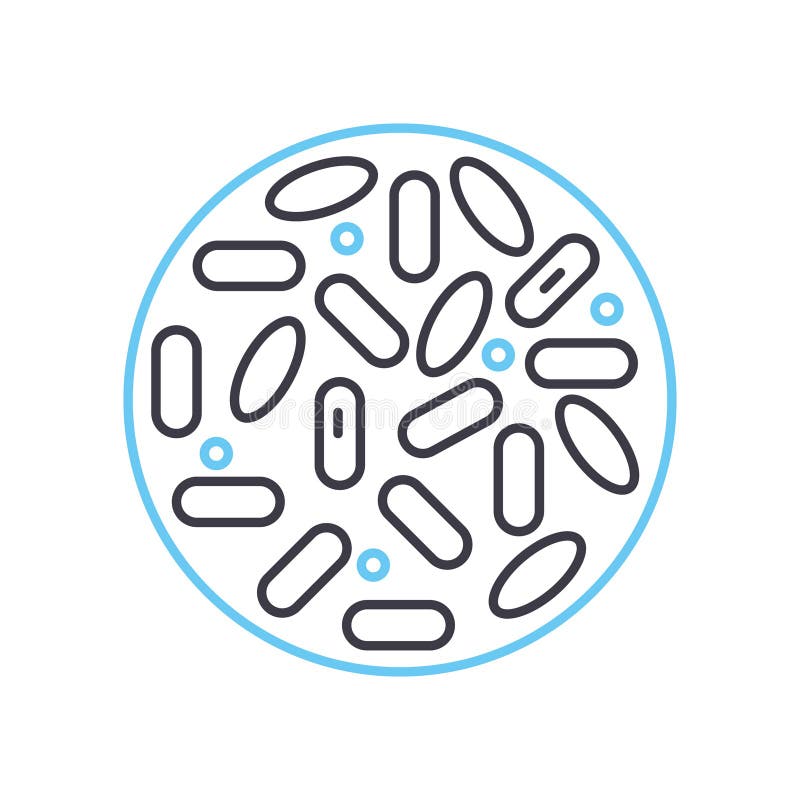 Probiotic Line Icon Outline Symbol Vector Illustration Concept Sign