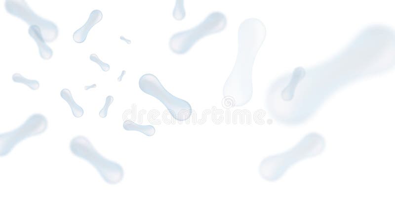 Probiotics Bacteria Vector Illustration Biology Science Background