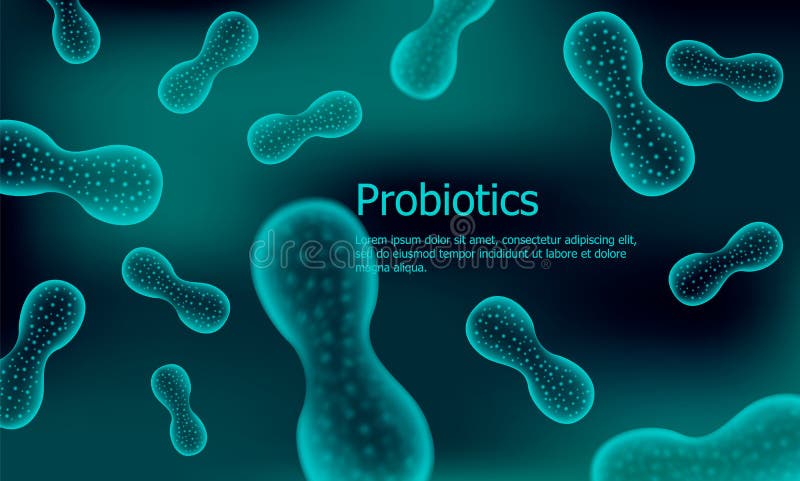 Probiotics And Prebiotics Seamless Pattern Stock Vector - Illustration ...