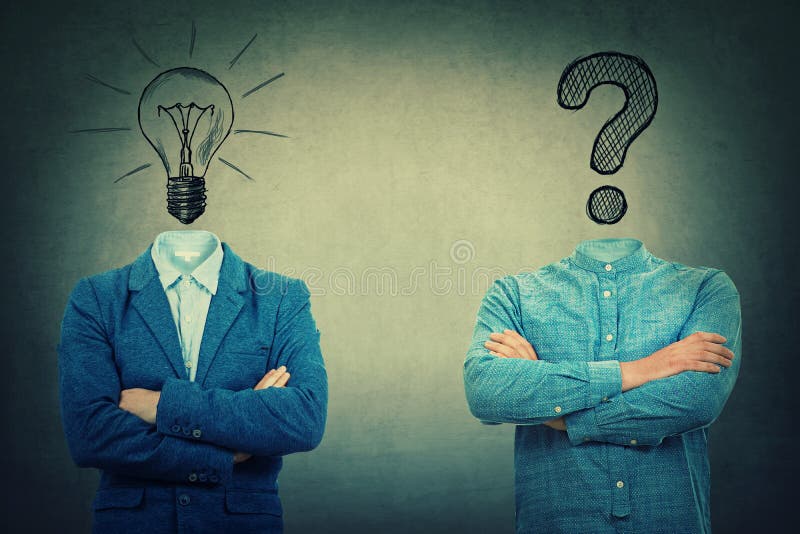 Probleem en oplossing stock foto. Image of introvert - 116720022