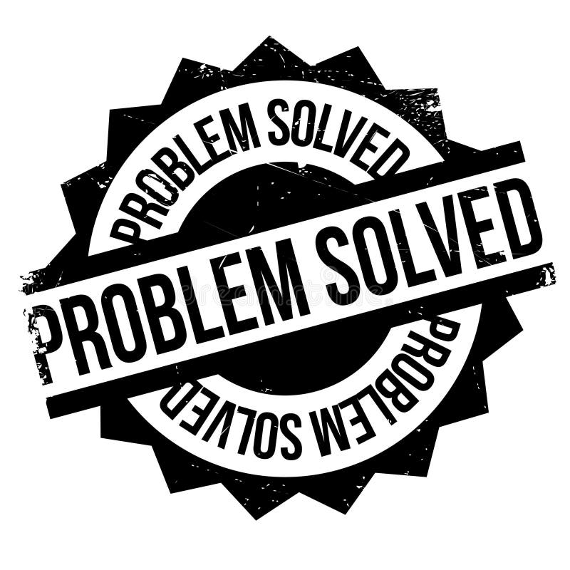 Opgelost Probleem! Rode Zegel Stock Illustratie - Illustration of rood ...