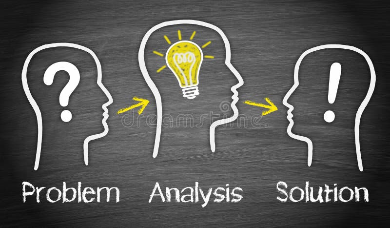 Probleemanalyse En Oplossing Stock Afbeelding - Image of creatief ...