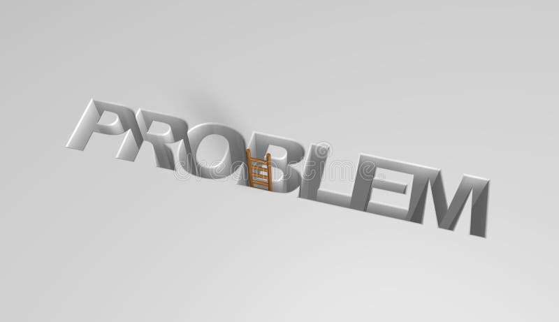 Problem stock illustration. Illustration of fallen, word - 16833485