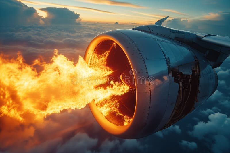 A Problem with the Aircraft Engine Caused Fire To Occur during Flight ...