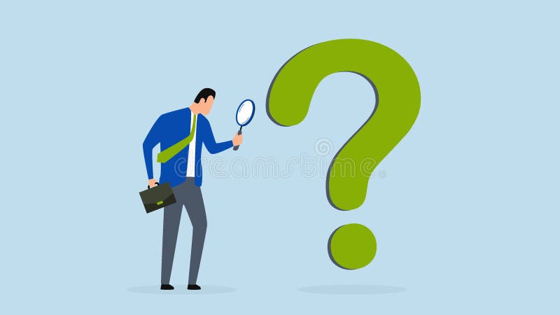 Problem Analysis, 4k Animation of Trader Analyst Using Magnifying Glass ...