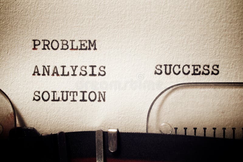 Problem Analysis Solution and Success Stock Image - Image of efficiency ...