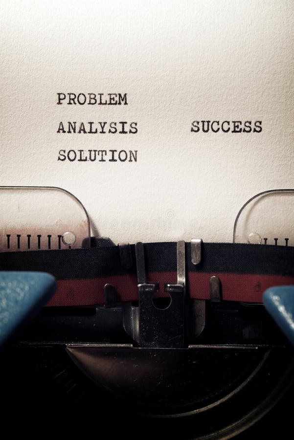Problem Analysis Solution and Success Stock Photo - Image of concept ...