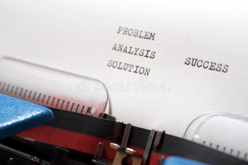 Problem Analysis Solution and Success Stock Photo - Image of fashioned ...
