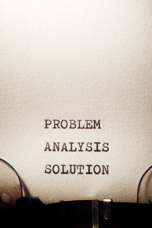Problem, Analysis and Solution - Business Concept on Chalkboard Stock ...