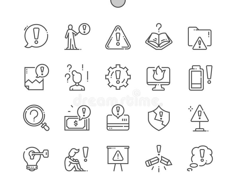 Problem. Caution. Warning Sign. Stock Vector - Illustration of personal ...