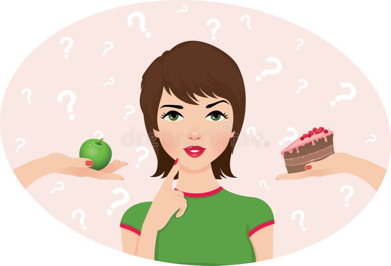 Problem of a choice stock vector. Illustration of contemplation - 26623101