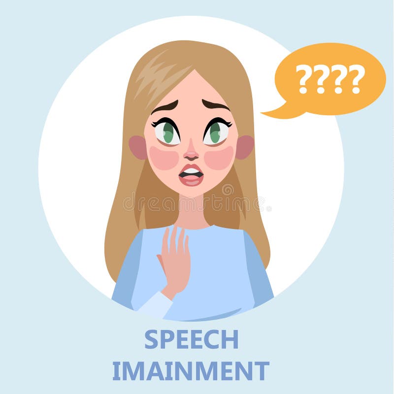 Trouble Speaking Concept Icon Stock Vector - Illustration of icon, line ...