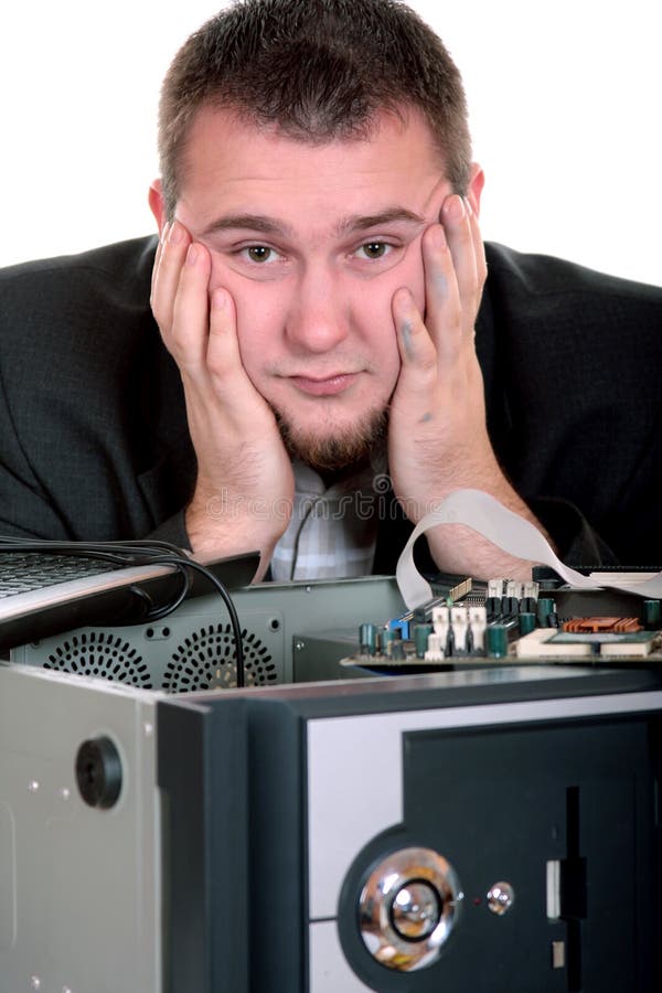 Mad stock image. Image of desktop, engineer, service, computer - 9093709
