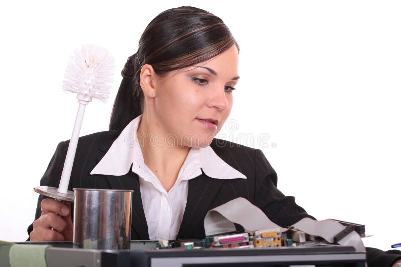 Problem with the computer stock image. Image of parts - 7461265