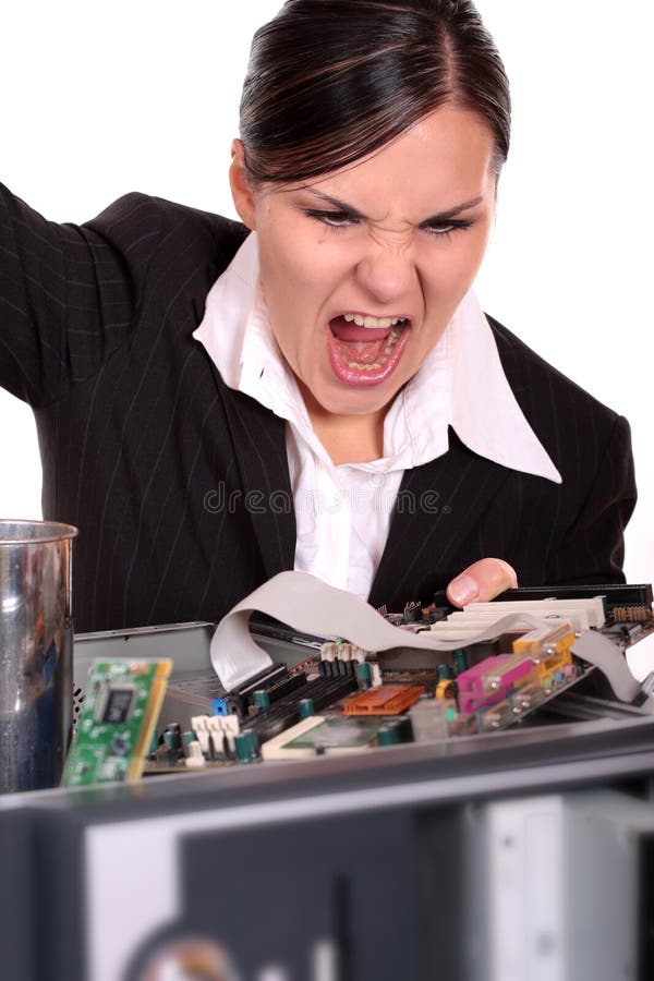 At the end stock image. Image of computer, repair, frustrated - 17371557
