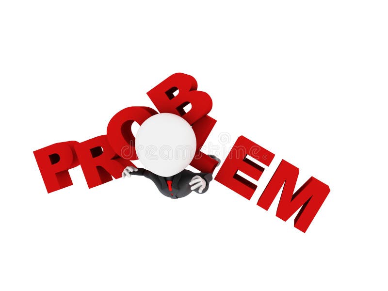 Solving problem 3d concept stock illustration. Illustration of mystery ...