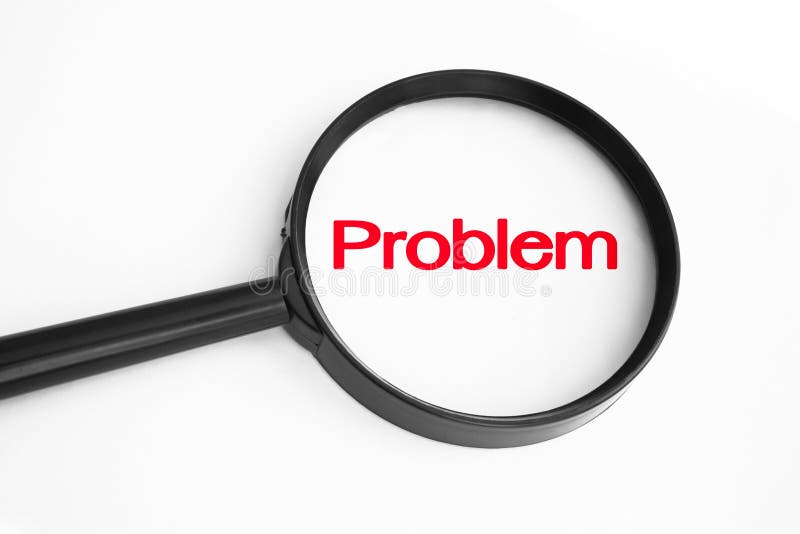Problem Concept Background stock photo. Image of magnifier - 41031582