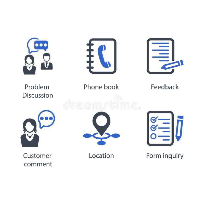 Problem Discussion, Phone Book, Document Feedback, Customer Comment ...