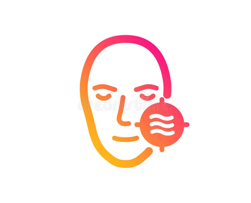 Problem Face Skin Icon. Need Facial Care Sign. Vector Stock Vector ...