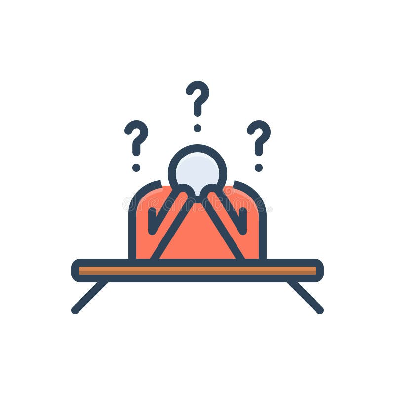 Color Illustration Icon for Problem, Dilemma and Complication Stock ...