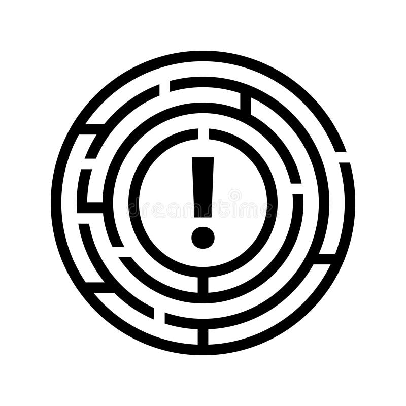 Problem Icon Vector Set. Challenge Illustration Sign Collection. Danger ...