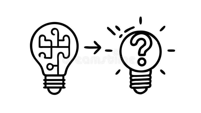 Problem Idea Question Mark Icon Vector Illustration, Unsolved Concept ...