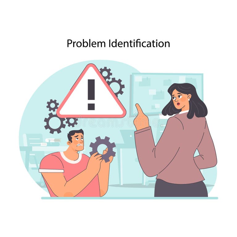 Problem Identification Concept. Flat Vector Illustration Stock Vector ...