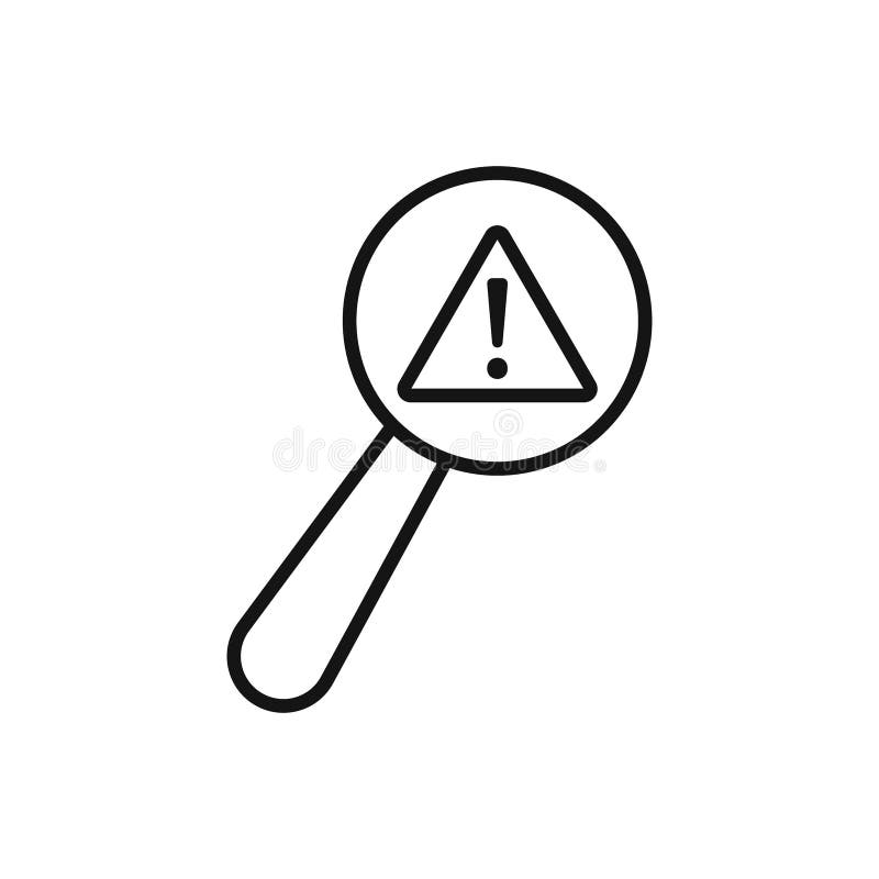 Problem Identification Icon Logo Sign Vector Outline Stock Vector ...