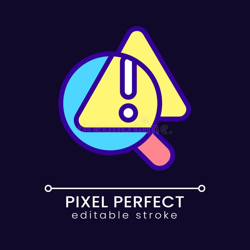 Problem Identification Pixel Perfect RGB Color Icon for Dark Theme ...