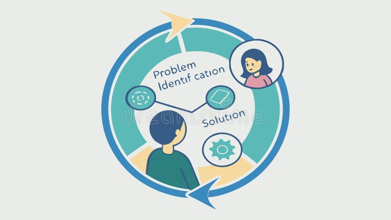 Problem Identification Solution Cycle, Business Analysis, Vector Design ...