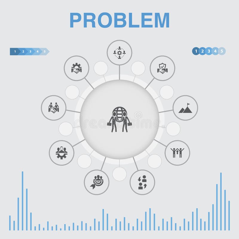 Problem Infographic 10 Steps Bubble Stock Vector - Illustration of icon ...