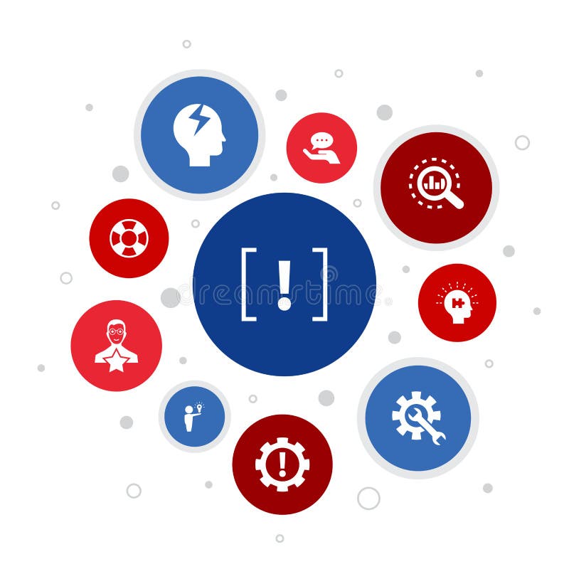 Problem Infographic 10 Steps Bubble Stock Vector - Illustration of icon ...