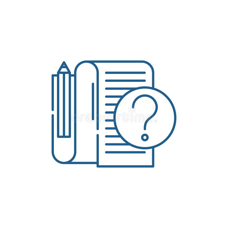 Problem Line Icon Concept. Problem Flat Vector Symbol, Sign, Outline ...