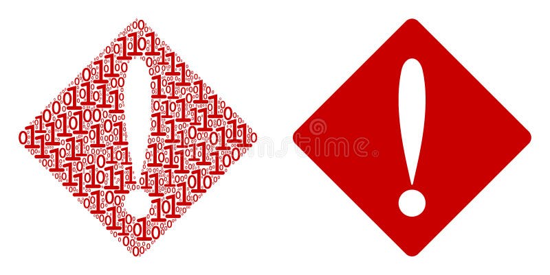 Problem Mosaic of Binary Digits Stock Vector - Illustration of beware ...