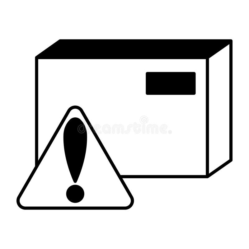 Problem with Parcel Delivery Stock Vector - Illustration of element ...