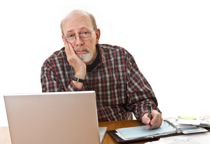 Problem Paying Bills stock photo. Image of caucasian, isolated - 7840172