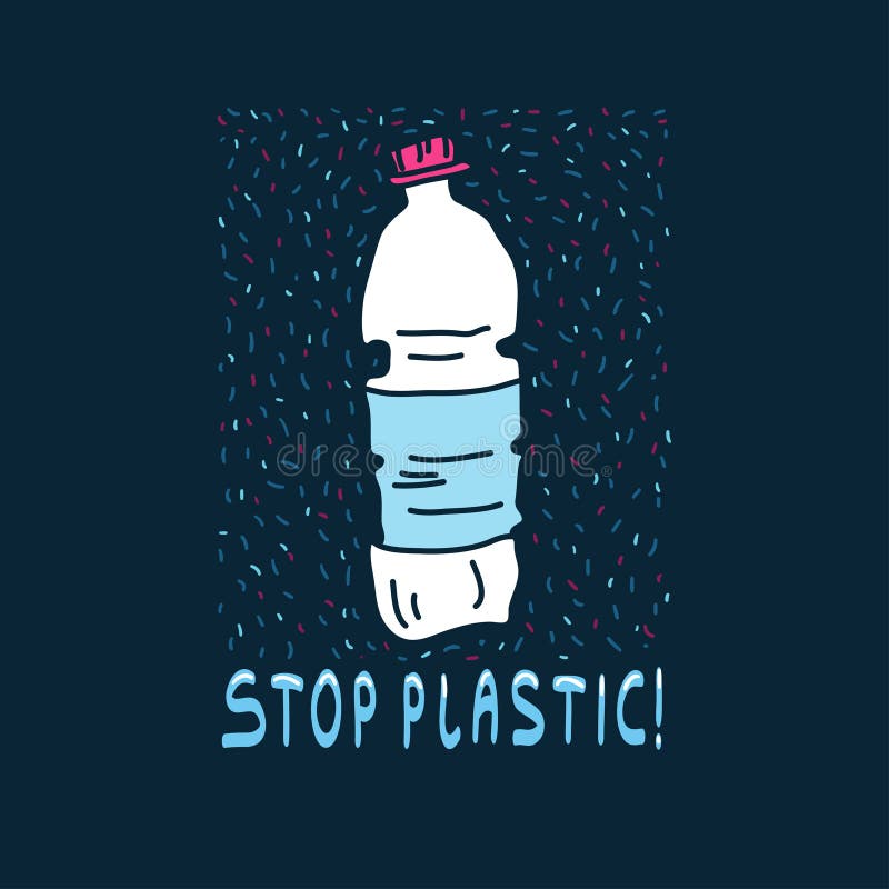 The Problem of Pollution of the Planet with Plastic Stock Vector ...