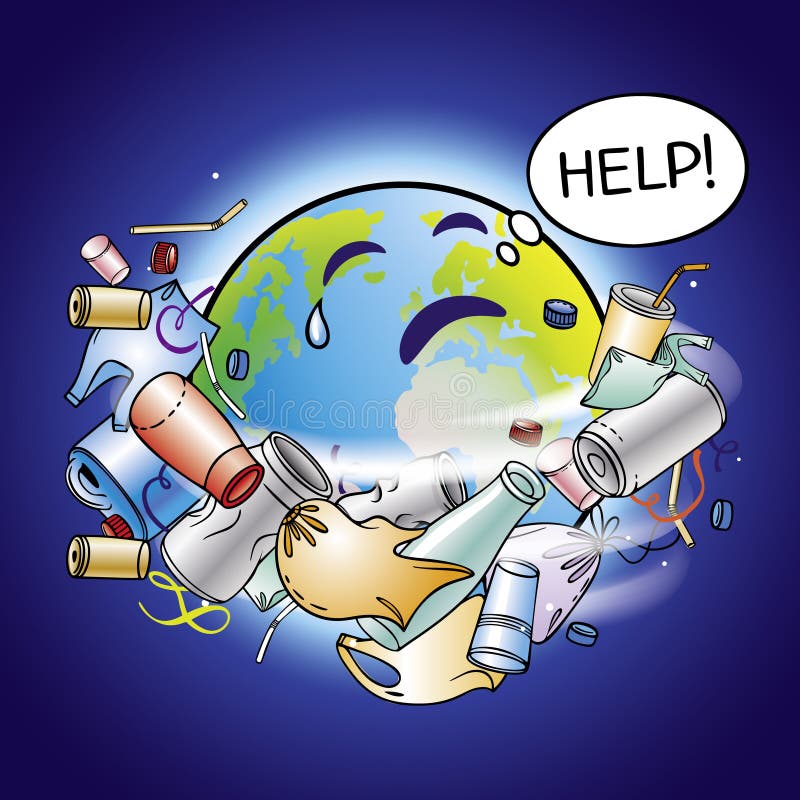 The Problem of Pollution of the Planet. Space Debris. the Garbage ...