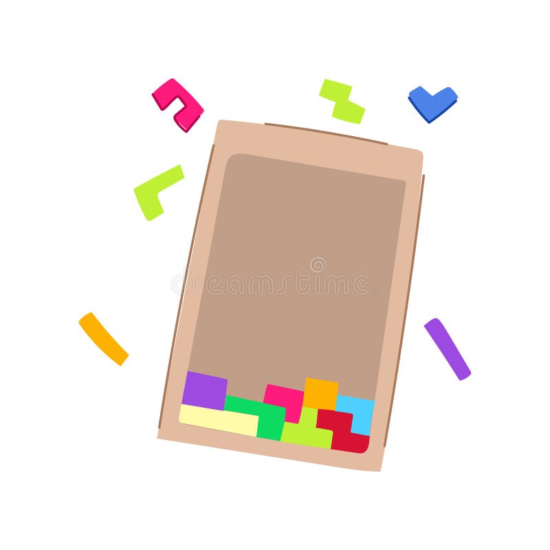 Problem Puzzles Toy Cartoon Vector Illustration Stock Vector ...