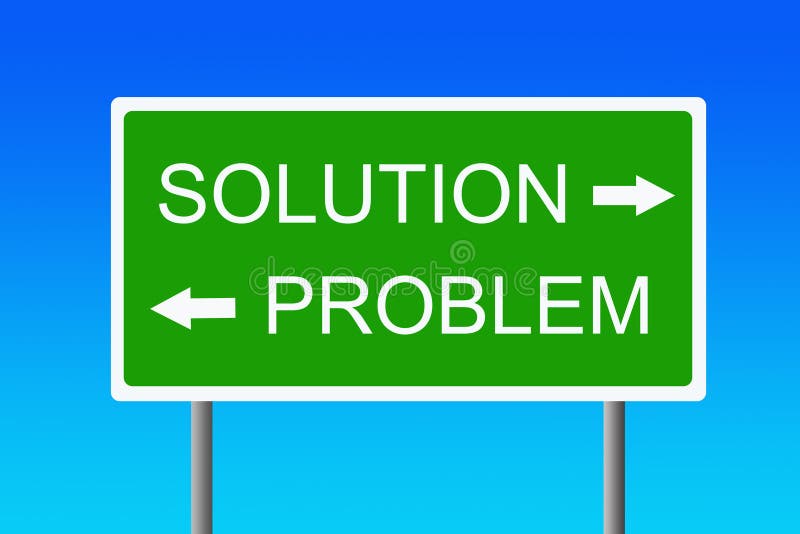 Problem and solution stock illustration. Illustration of deciding ...