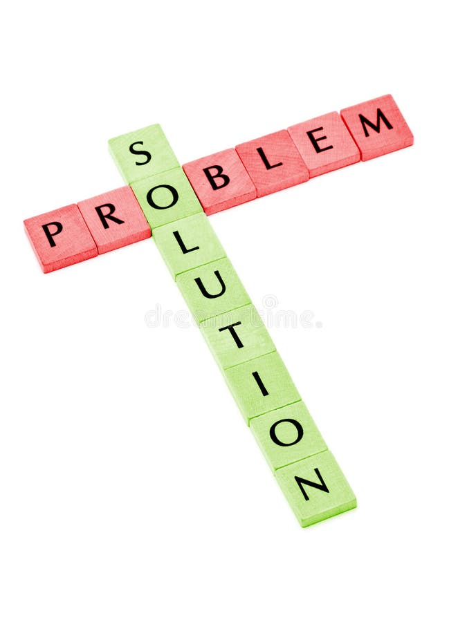 Problems Crossed Out and Opportunity Stock Photo - Image of problem ...