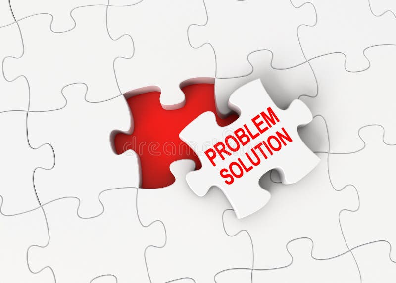 3d problem and solution stock illustration. Illustration of question ...