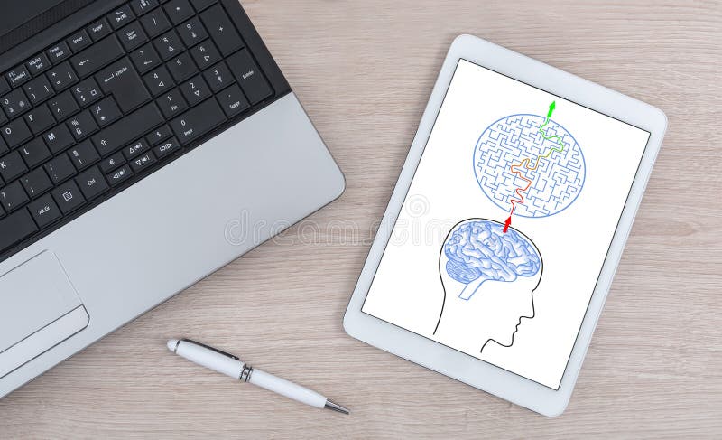 Problem and Solution Concept on a Digital Tablet Stock Image - Image of ...