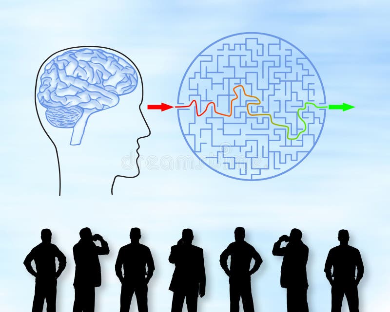 Problem and Solution Concept on a Wall Stock Photo - Image of direction ...